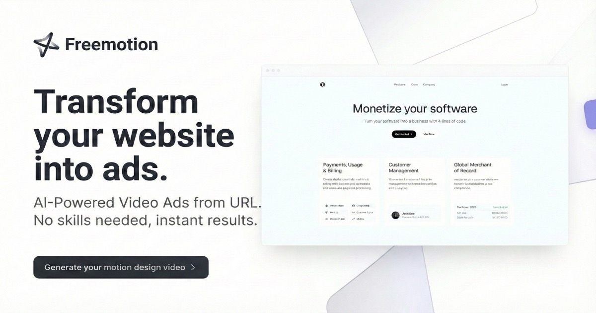 Motion by Autoads - Preview the Future of AI Video Ads
